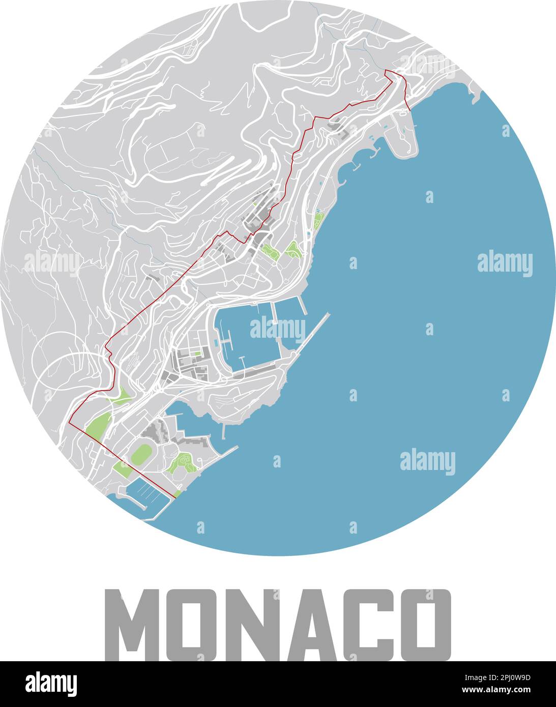 Minimalistic Monaco city map icon Stock Vector Image & Art - Alamy