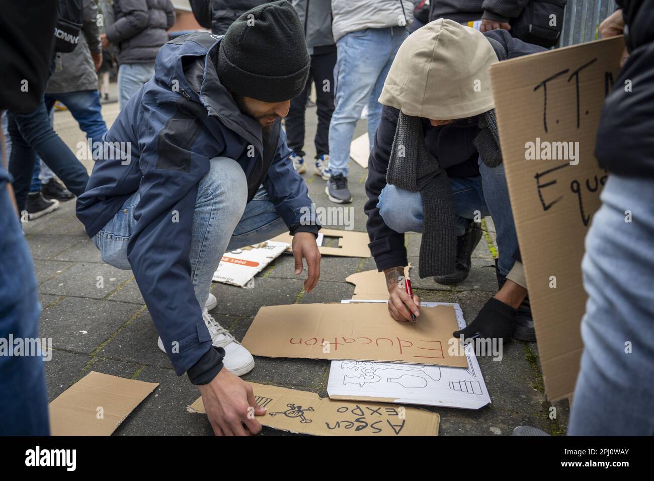 ZWOLLE - 30/03/2023, Asylum seekers from crisis emergency reception ...