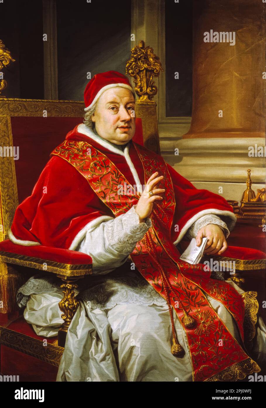 Carlo della Torre di Rezzonico (1693-1769), as Pope Clement XIII (1758 ...