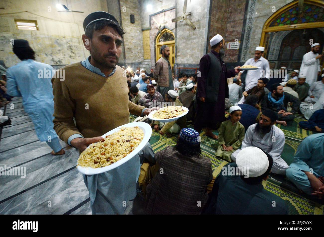Peshawar, Khyber Pakhtunkhwa, Pakistan. 30th Mar, 2023. People are ...