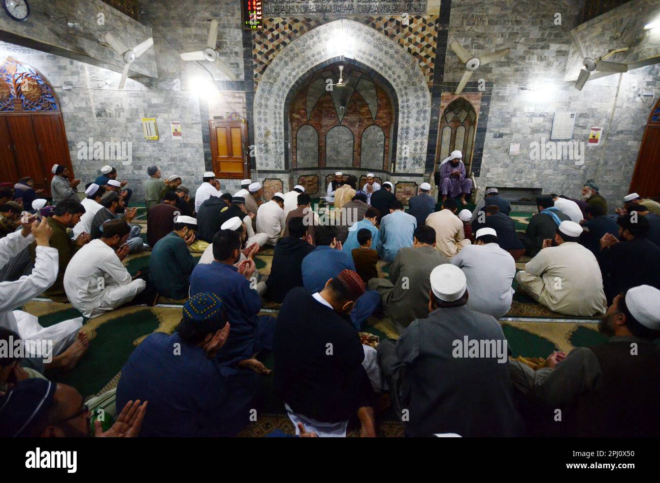 Peshawar, Khyber Pakhtunkhwa, Pakistan. 30th Mar, 2023. People are ...