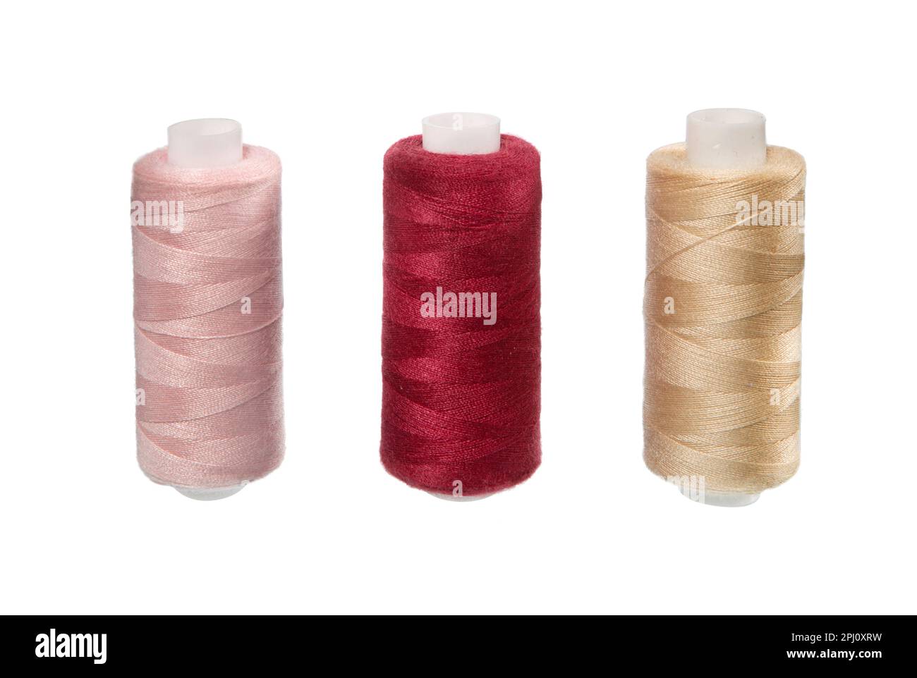 Thread spools isolated on white background. Thread bobbin Stock Photo ...