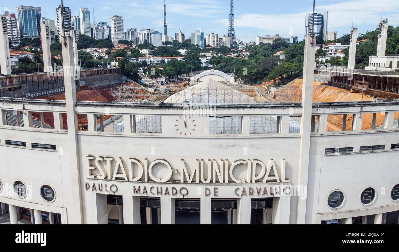 SP - SAO PAULO - 03/30/2023 - PACAEMBU STADIUM, RENOVATIONS - The ...