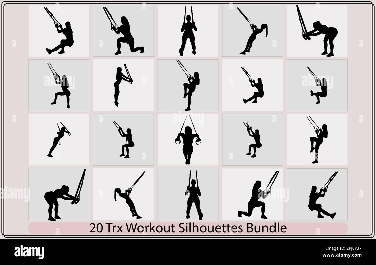 Trx exercises illustration hi-res stock photography and images - Alamy