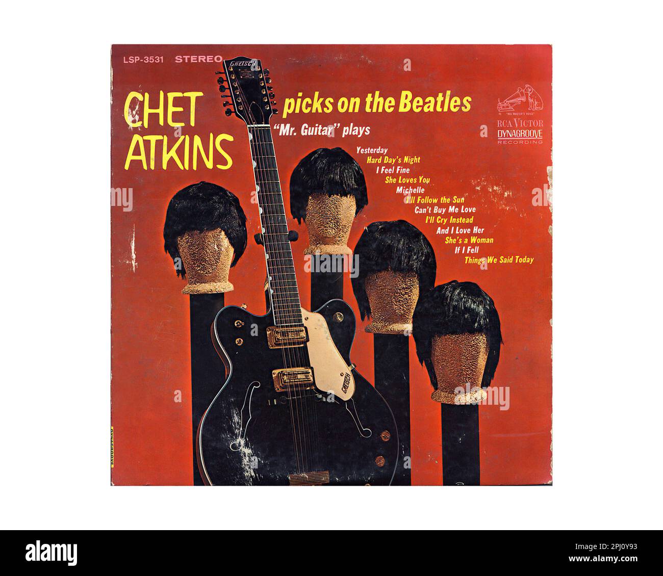 Chet Atkins - Picks On The Beatles - Vintage L.P. Music Vinyl Record ...