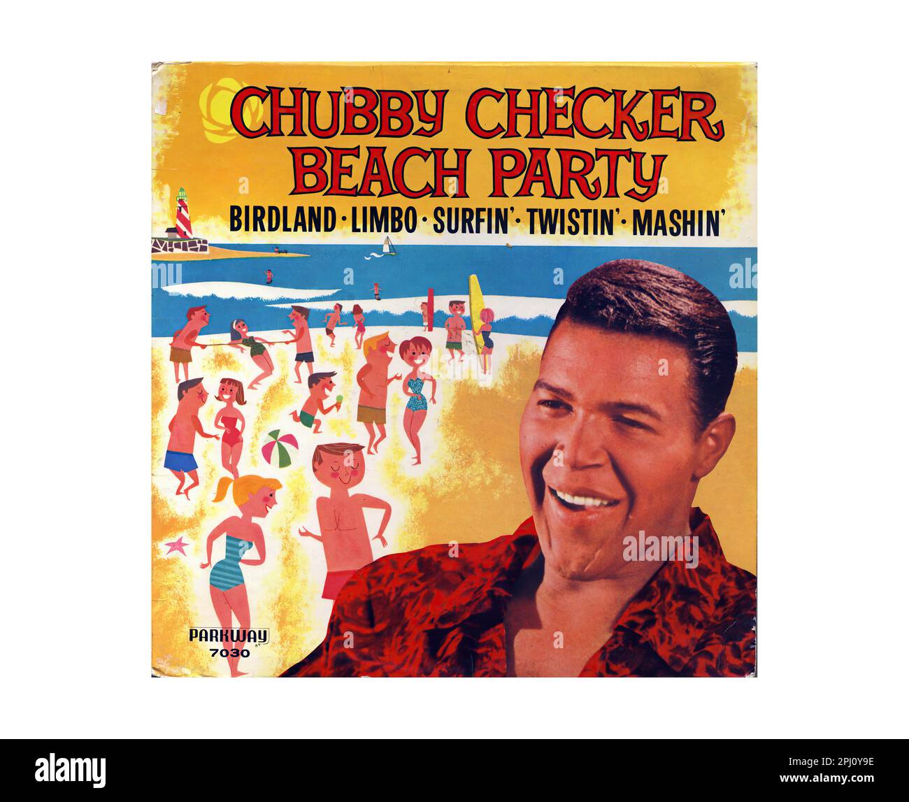 Chubby Checker - Beach Party - Vintage L.P. Music Vinyl Record Stock ...