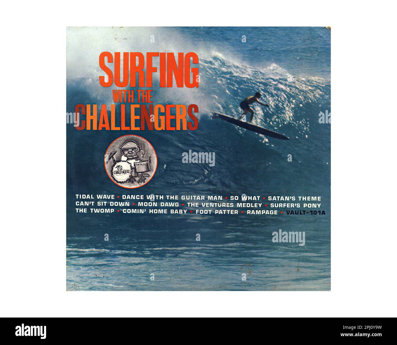 Challengers - Surfing With - Vintage Surf Music Vinyl Record L.P Stock ...