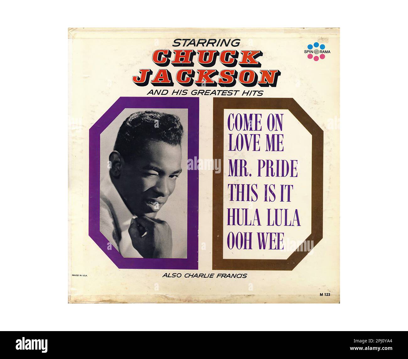 Chuck Jackson & Charlie Francis - Vintage L.P. Music Vinyl Record Stock ...