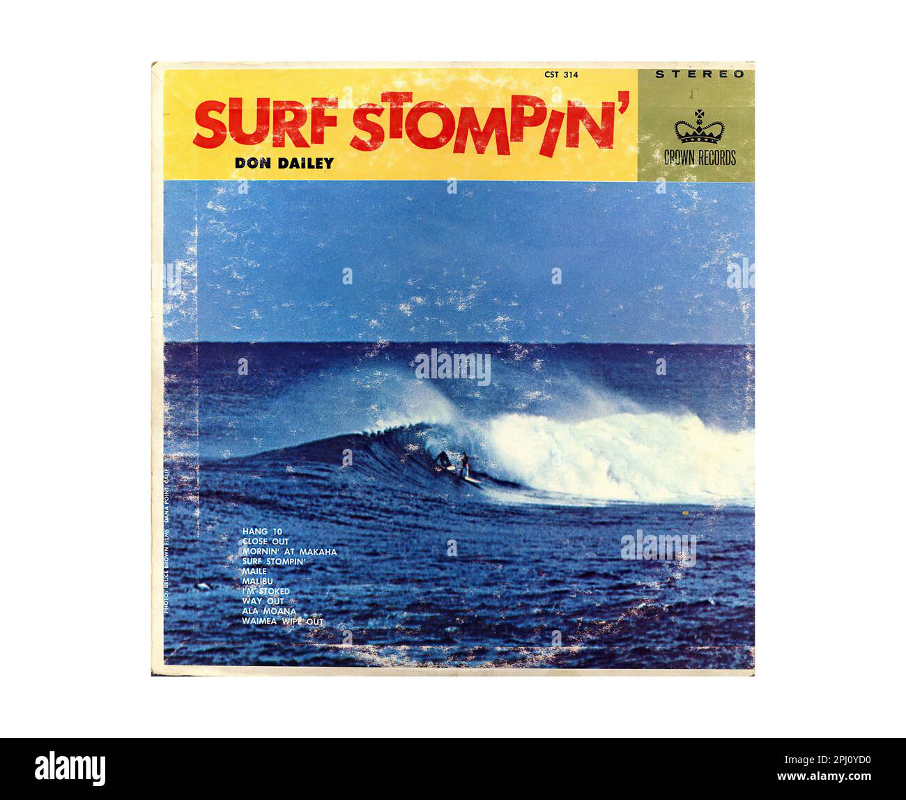 Don Daley - Surf Stompin' - Vintage L.P. Music Vinyl Record Stock Photo ...