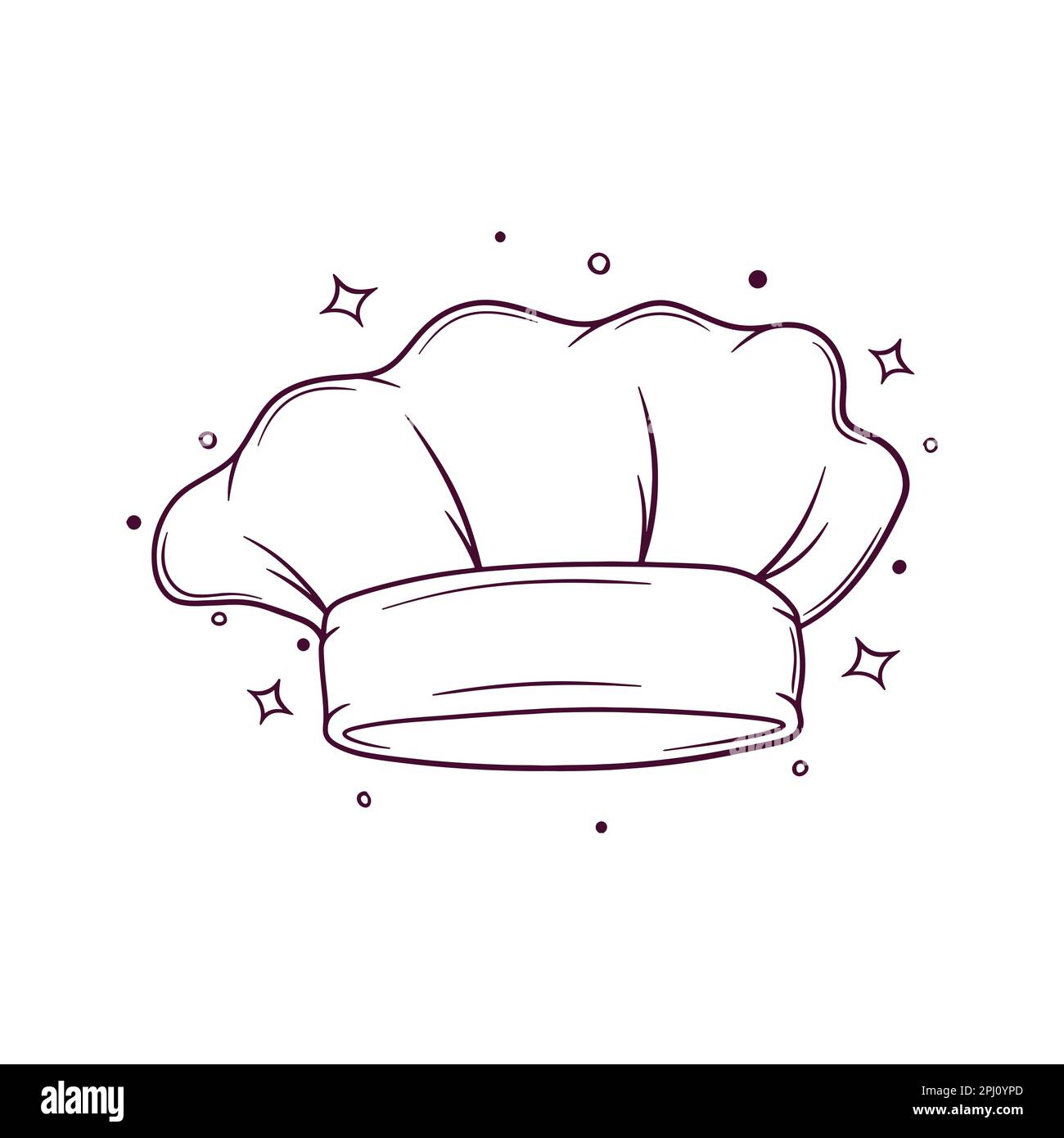 hand drawn chef hat vector illustration Stock Vector Image & Art - Alamy