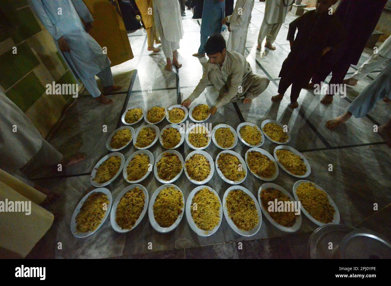 Peshawar, Khyber Pakhtunkhwa, Pakistan. 30th Mar, 2023. People are ...