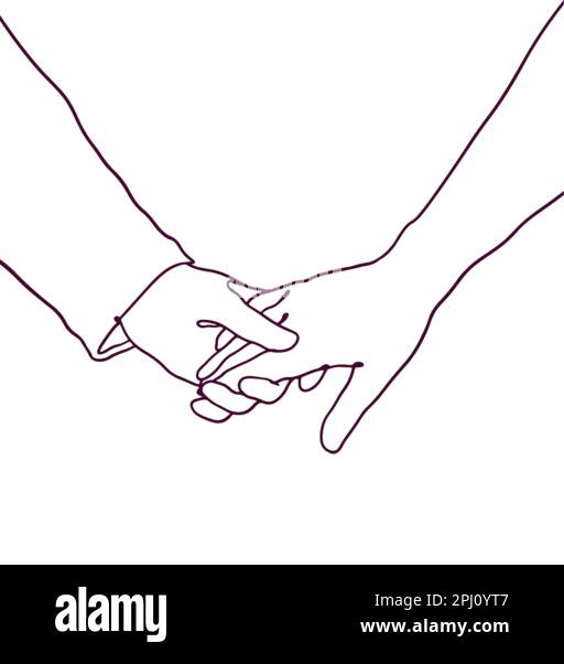 Easy Drawings Of Couples Holding Hands
