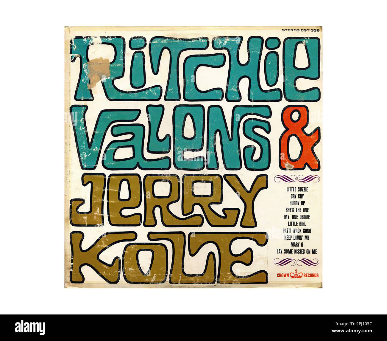 Ritchie Valens & Jerry Cole - Vintage L.P. Music Vinyl Record Stock ...