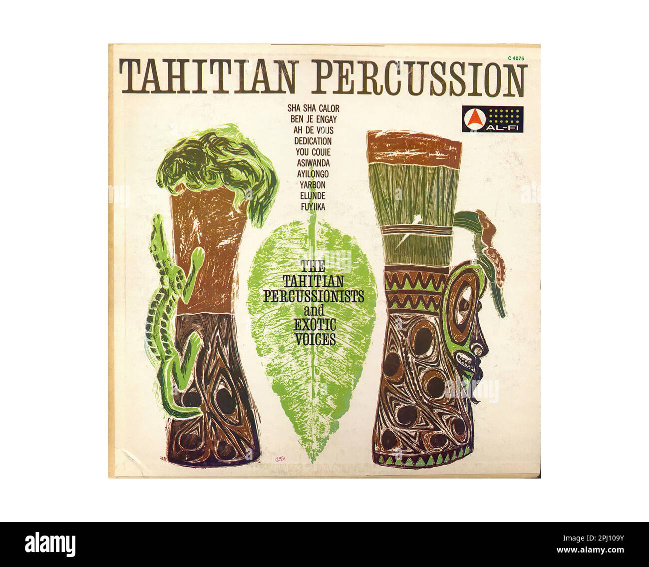 Tahitian Percussion - Vintage L.P. Music Vinyl Record Stock Photo - Alamy