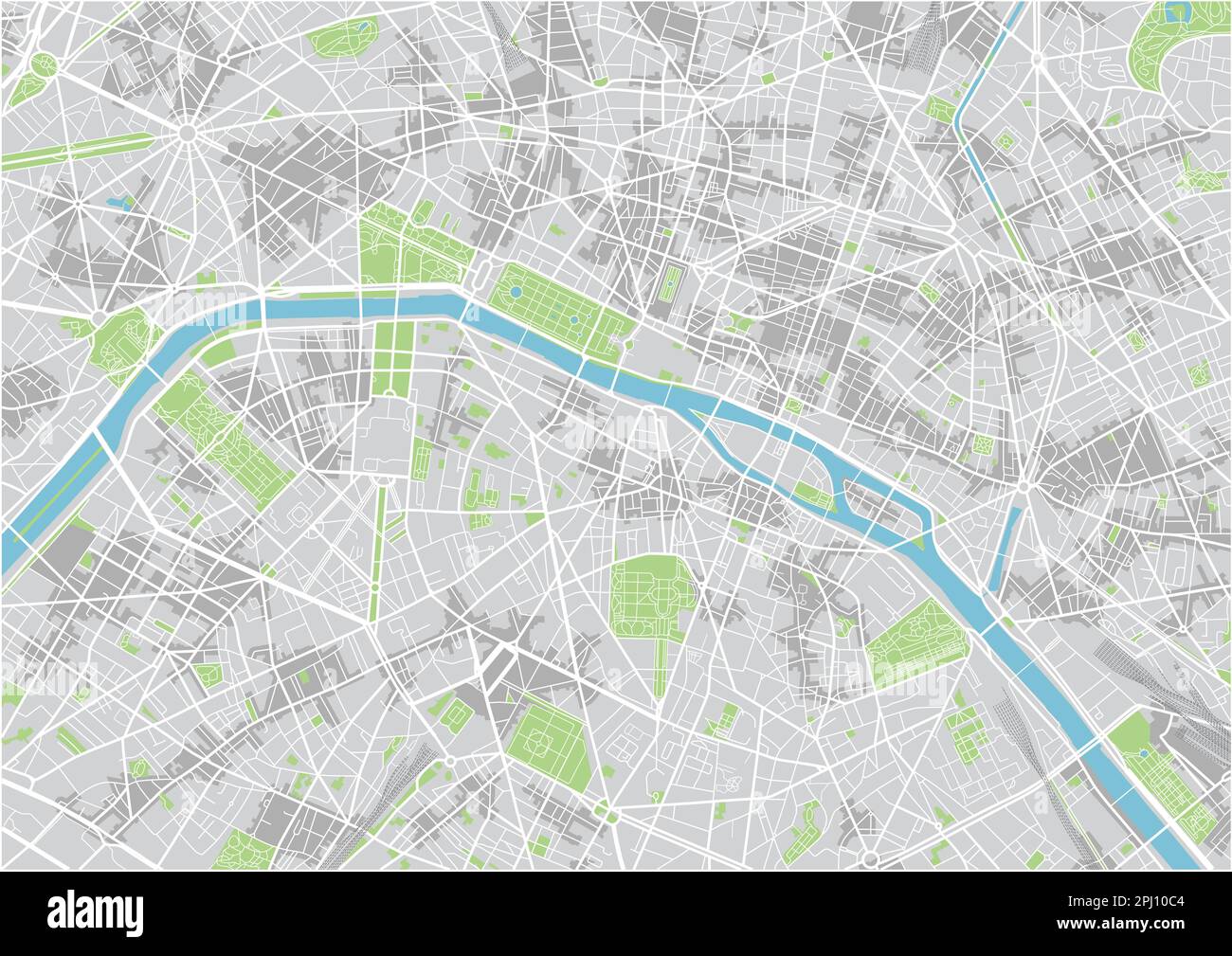 Vector city map of Paris with well organized separated layers Stock Vector Image & Art - Alamy