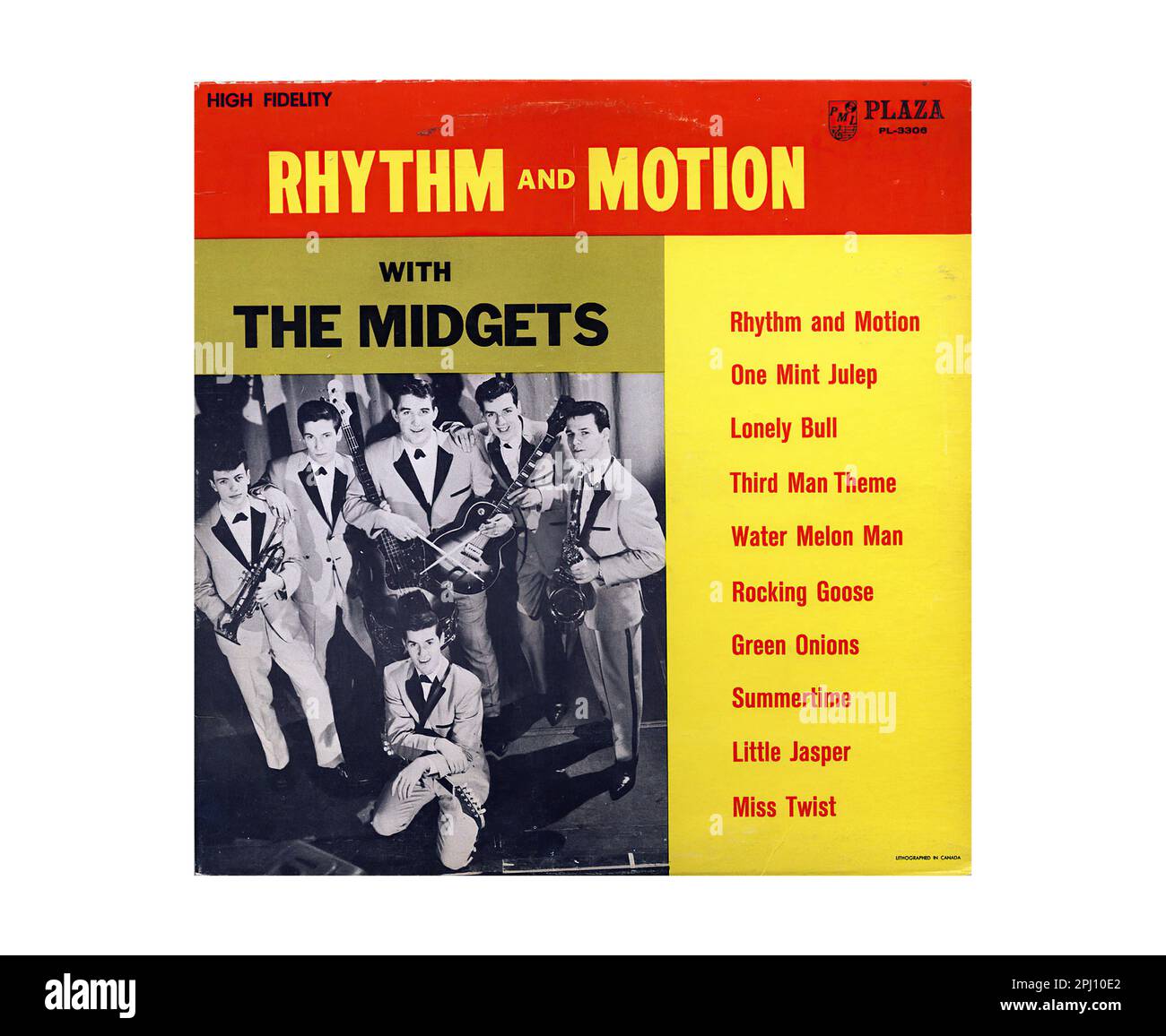 The Midgets - Rhythm and Motion - Vintage Surf Music Vinyl Record L.P ...