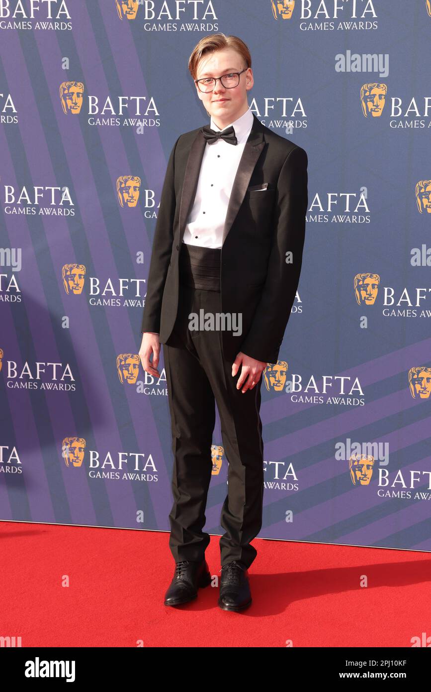 Alfie Wilkinson arriving for the BAFTA Games Awards at the Queen ...