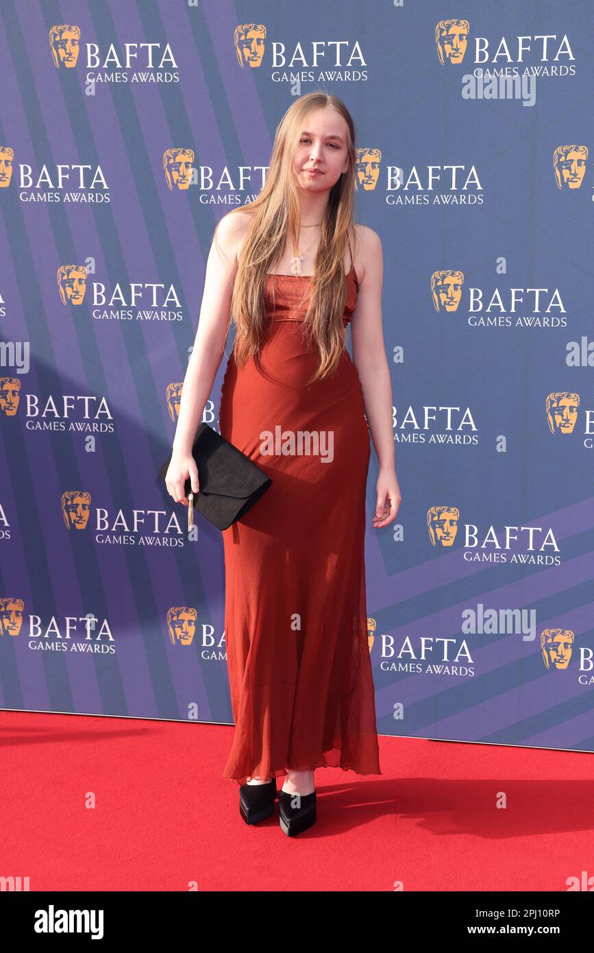 Jaime Williams arriving for the BAFTA Games Awards at the Queen ...
