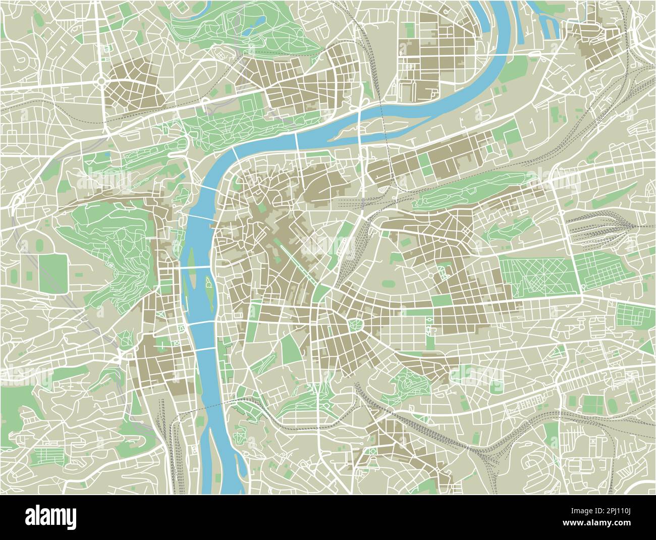 Vector city map of Prague with well organized separated layers Stock Vector Image & Art - Alamy