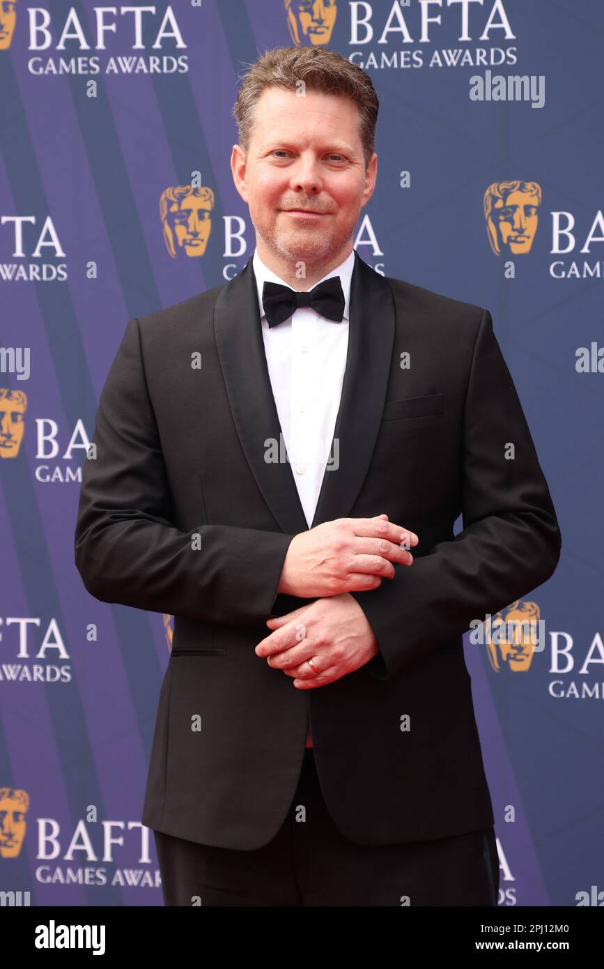 Sam Barlow arriving for the BAFTA Games Awards at the Queen Elizabeth ...