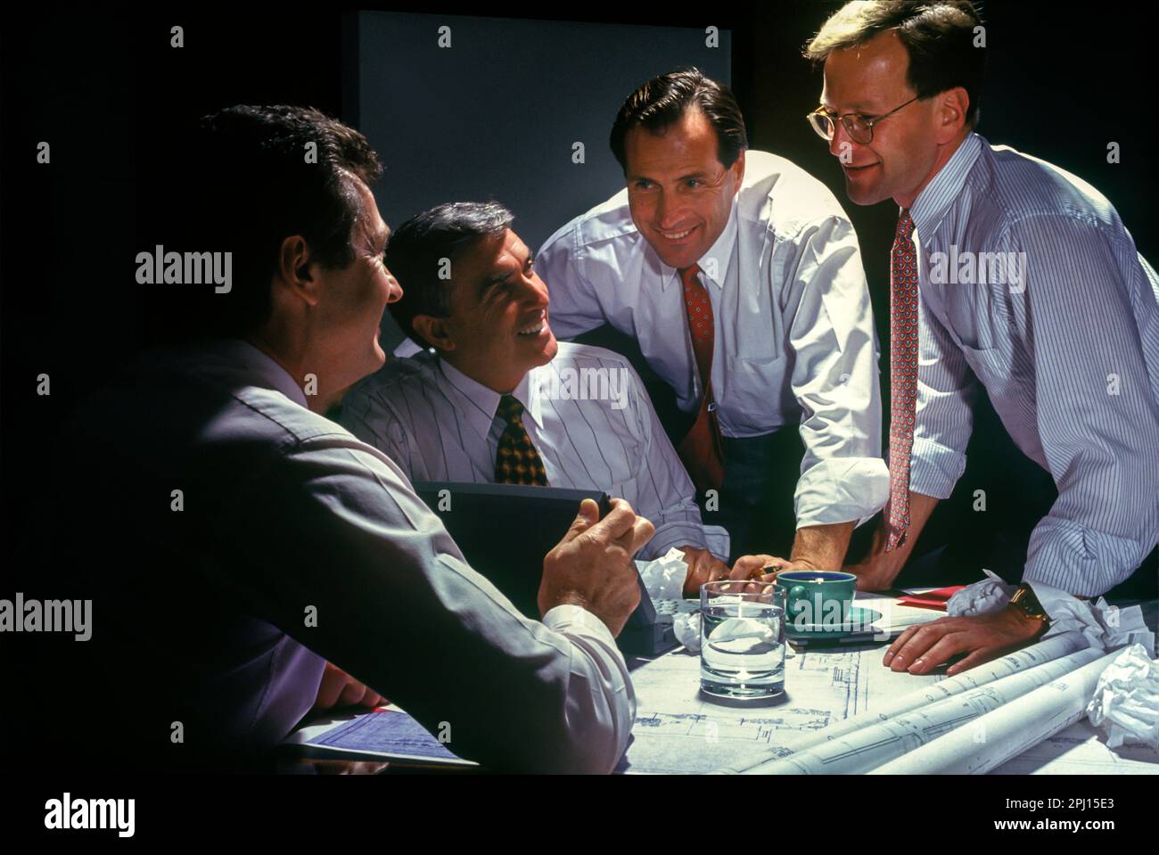 Happy office workers hi-res stock photography and images - Alamy