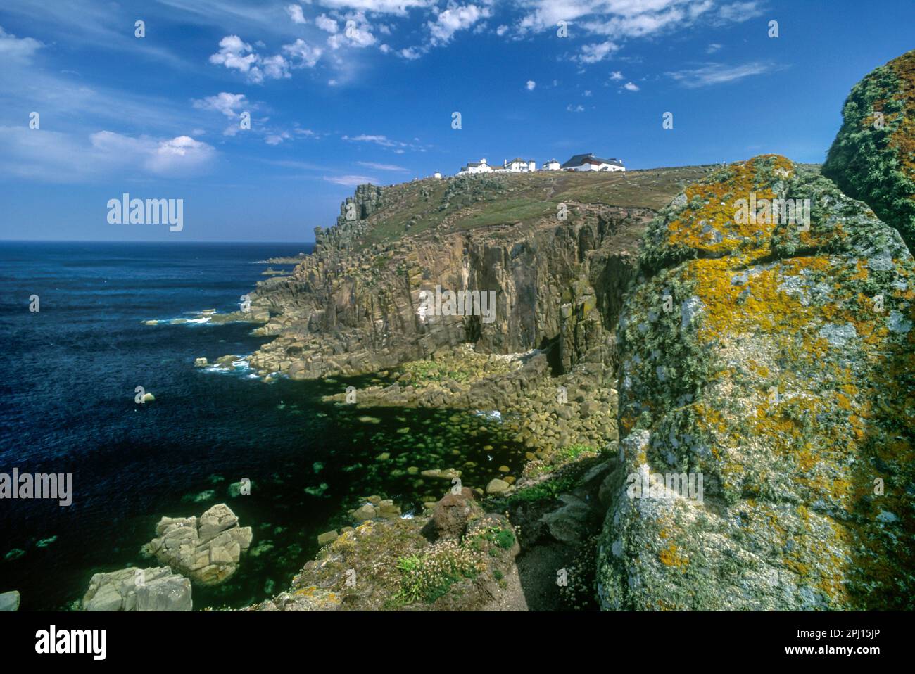 LANDS END HOTEL LANDS END CLIFFS CORNWALL ENGLAND UK Stock Photo - Alamy