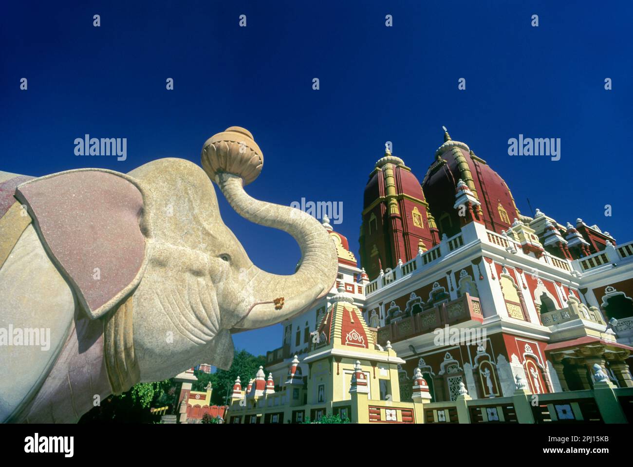 ELEPHANT STATUE LAKSHMI NARAYANA LAXMINARAYAN TEMPLE NEW DELHI UTTAR ...