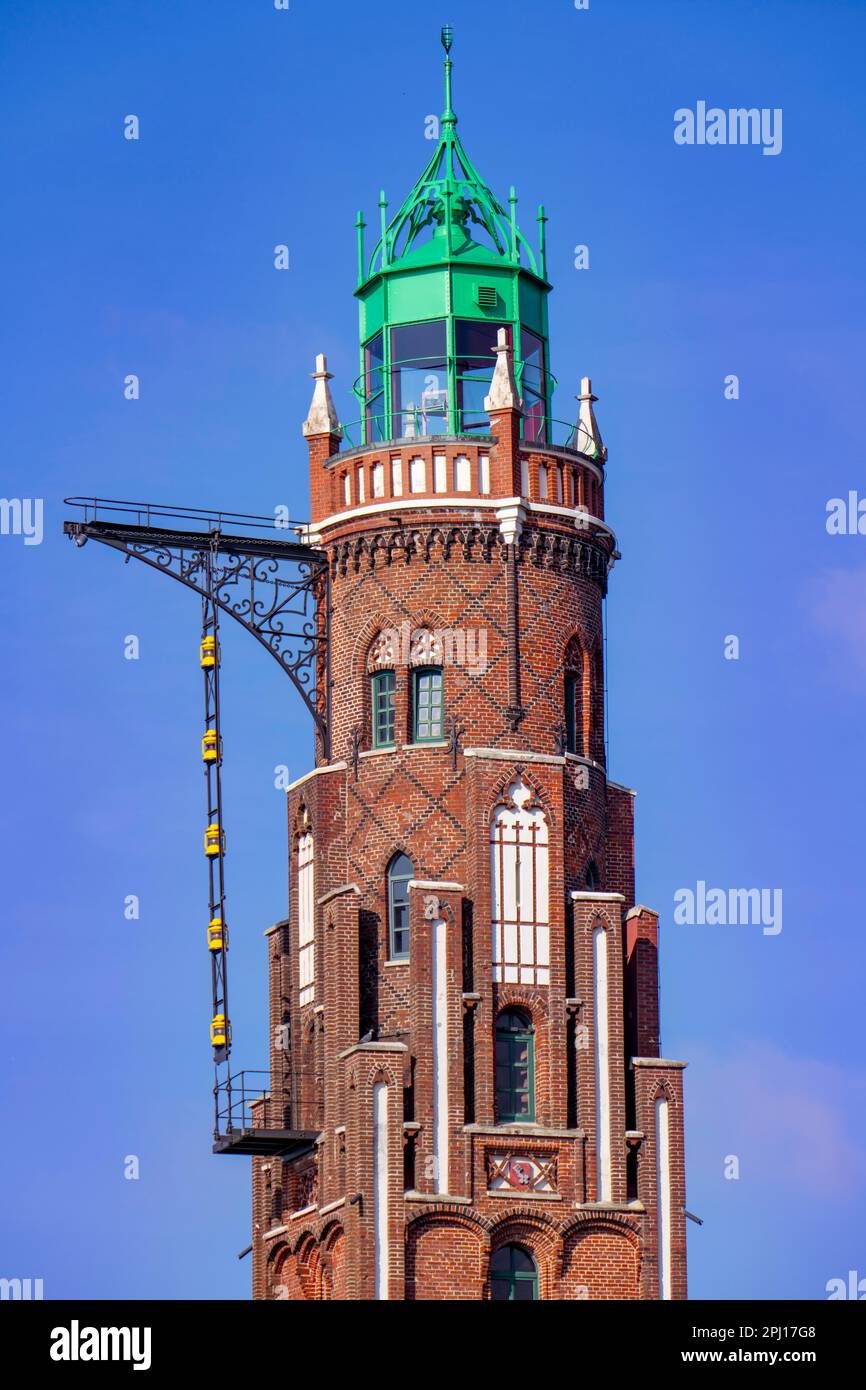 Simon Loschen Lighthouse, New Harbour, harbour basin, harbour district ...