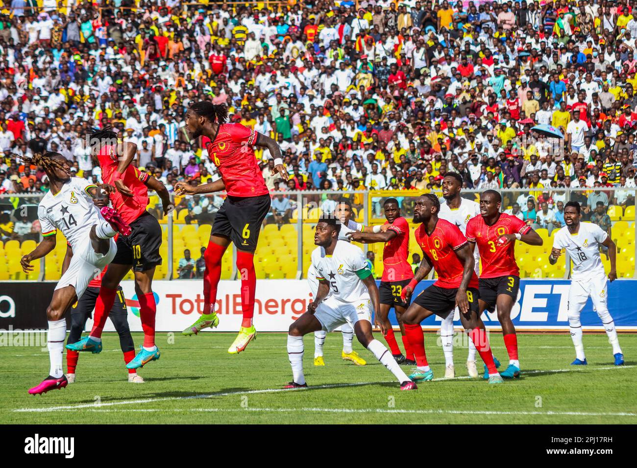 The 2023 Africa Cup of Nations qualifiers between Ghana and Angola at ...