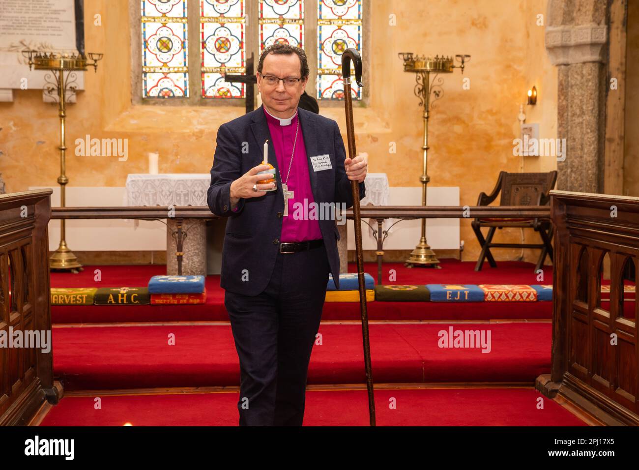 Lanlivery,Cornwall,30th March 2023,The Bishop of Truro, The Rt Revd ...