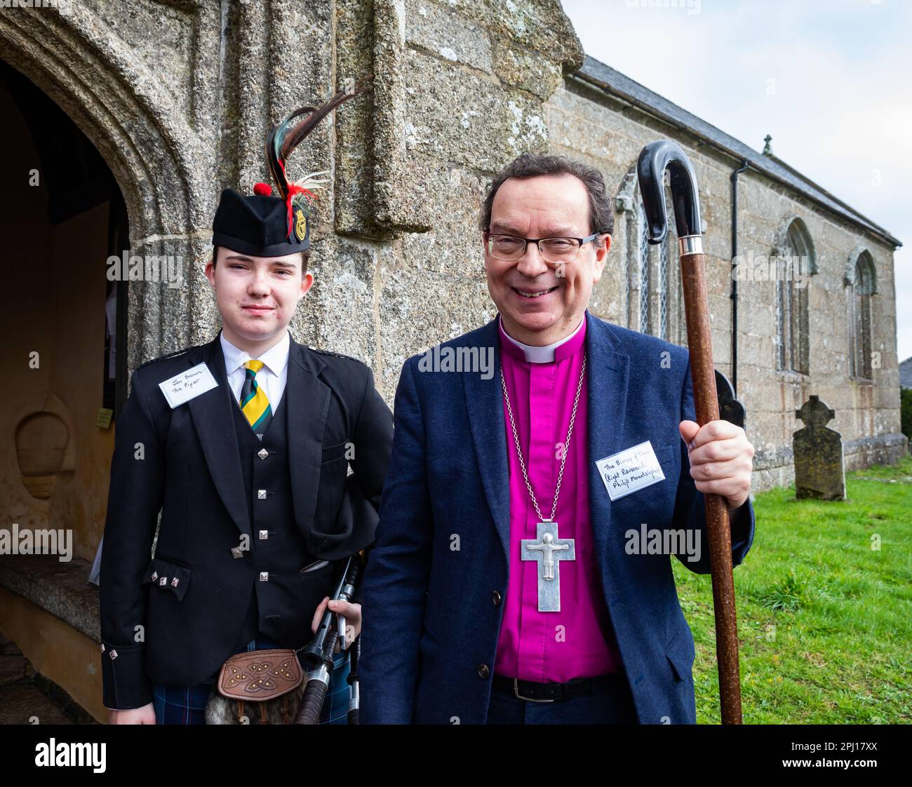 Lanlivery,Cornwall,30th March 2023,The Bishop of Truro, The Rt Revd ...