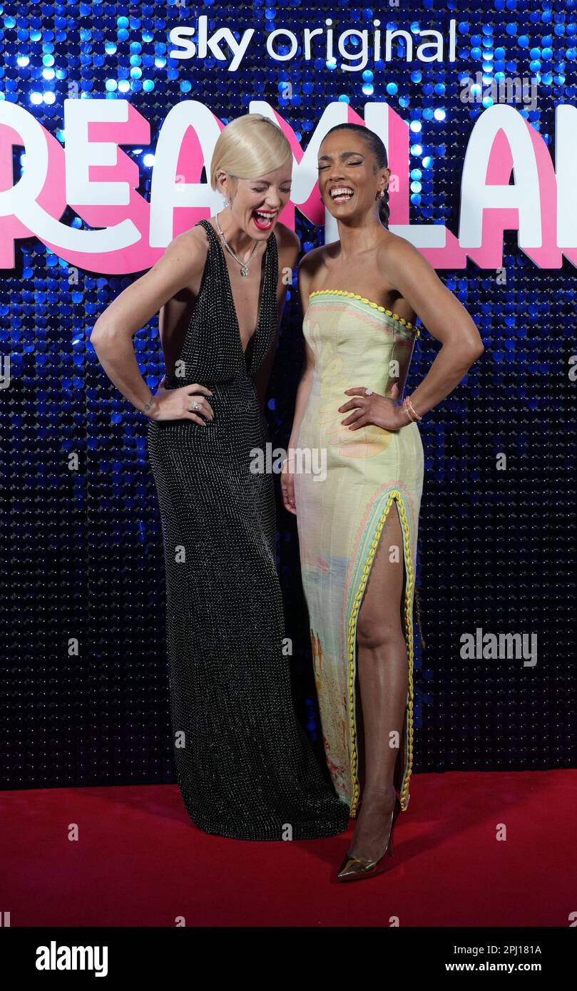 Lily Allen (left) and Freema Agyeman attend a screening of Dreamland at ...