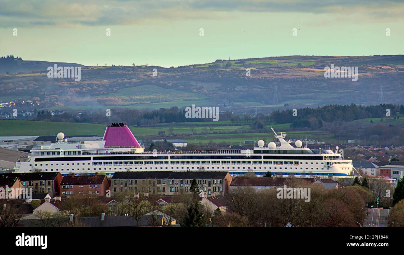 Glasgow, Scotland, UK 30tht March, 2023. Ukrainian refugee ship ms ...