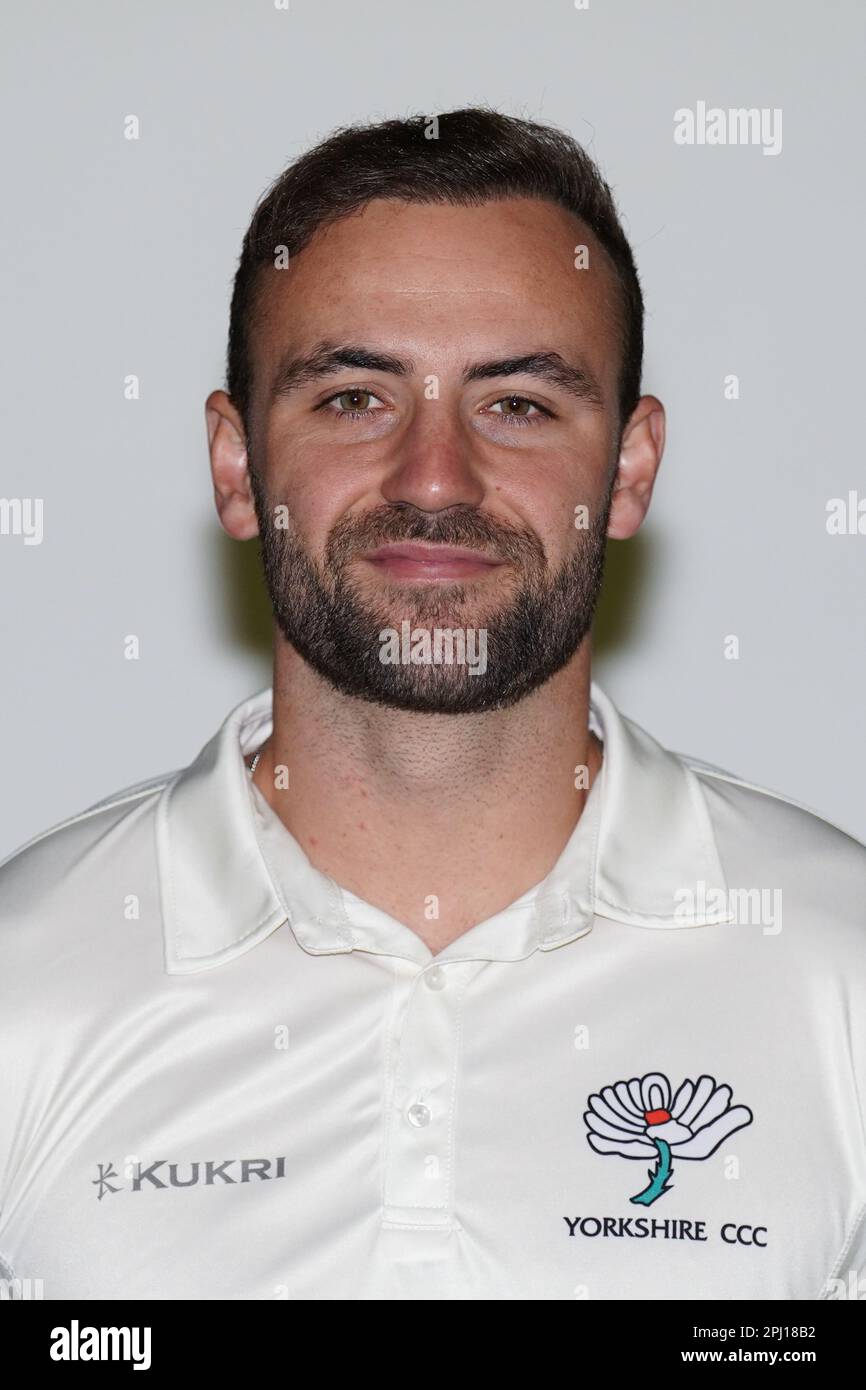 Will Fraine during the media day at Headingley Cricket Ground, Leeds ...