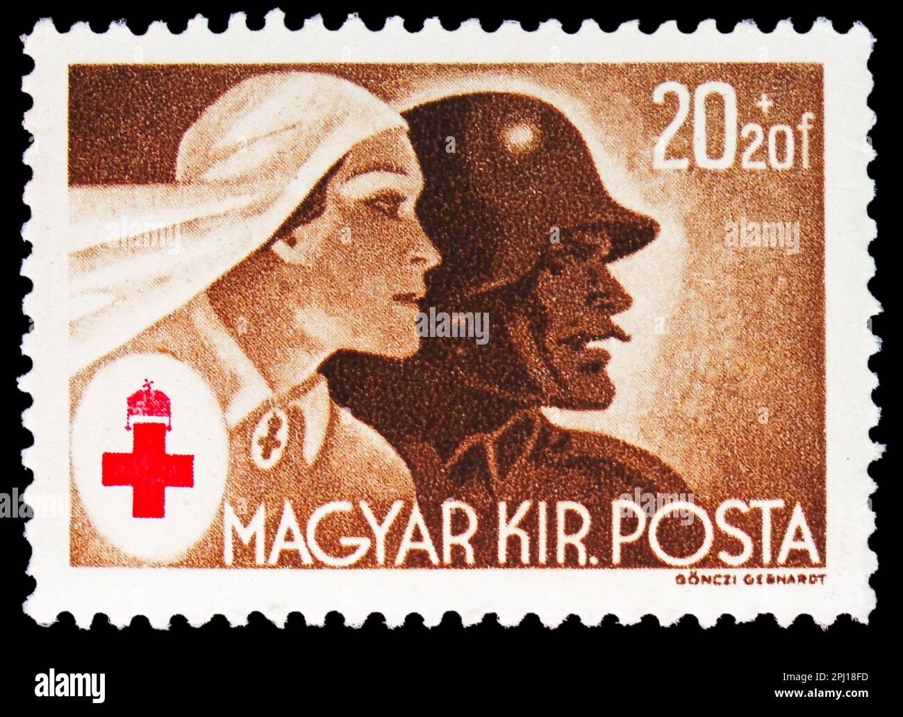 MOSCOW, RUSSIA - MARCH 25, 2023: Postage stamp printed in Hungary shows ...