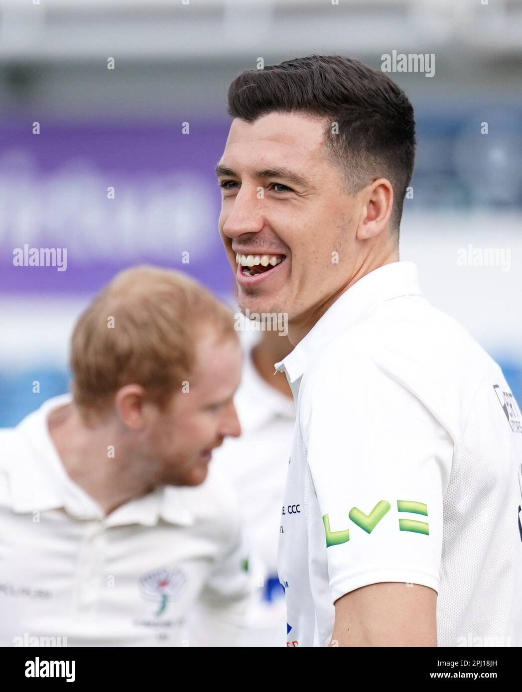 Matthew Fisher during the media day at Headingley Cricket Ground, Leeds ...