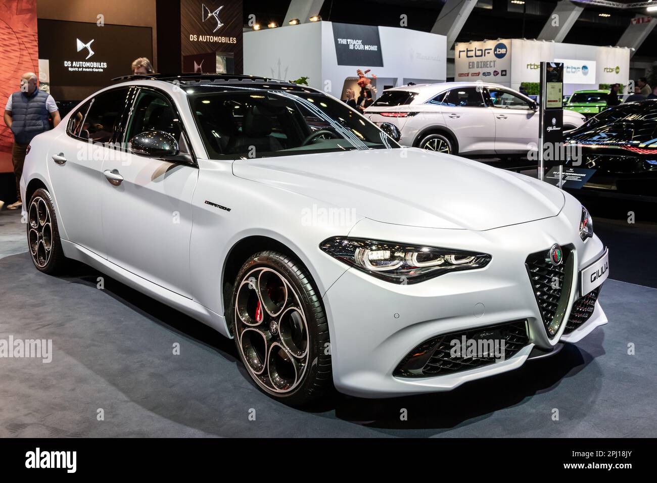 Alfa Romeo Giulia Competizione compact executive car showcased at the ...