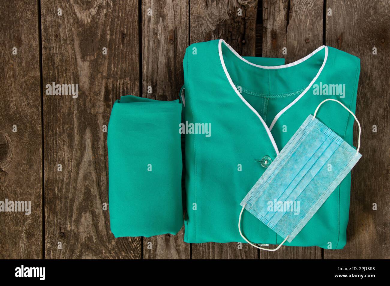 medical nurse suit in Ukraine lies on a table Stock Photo - Alamy