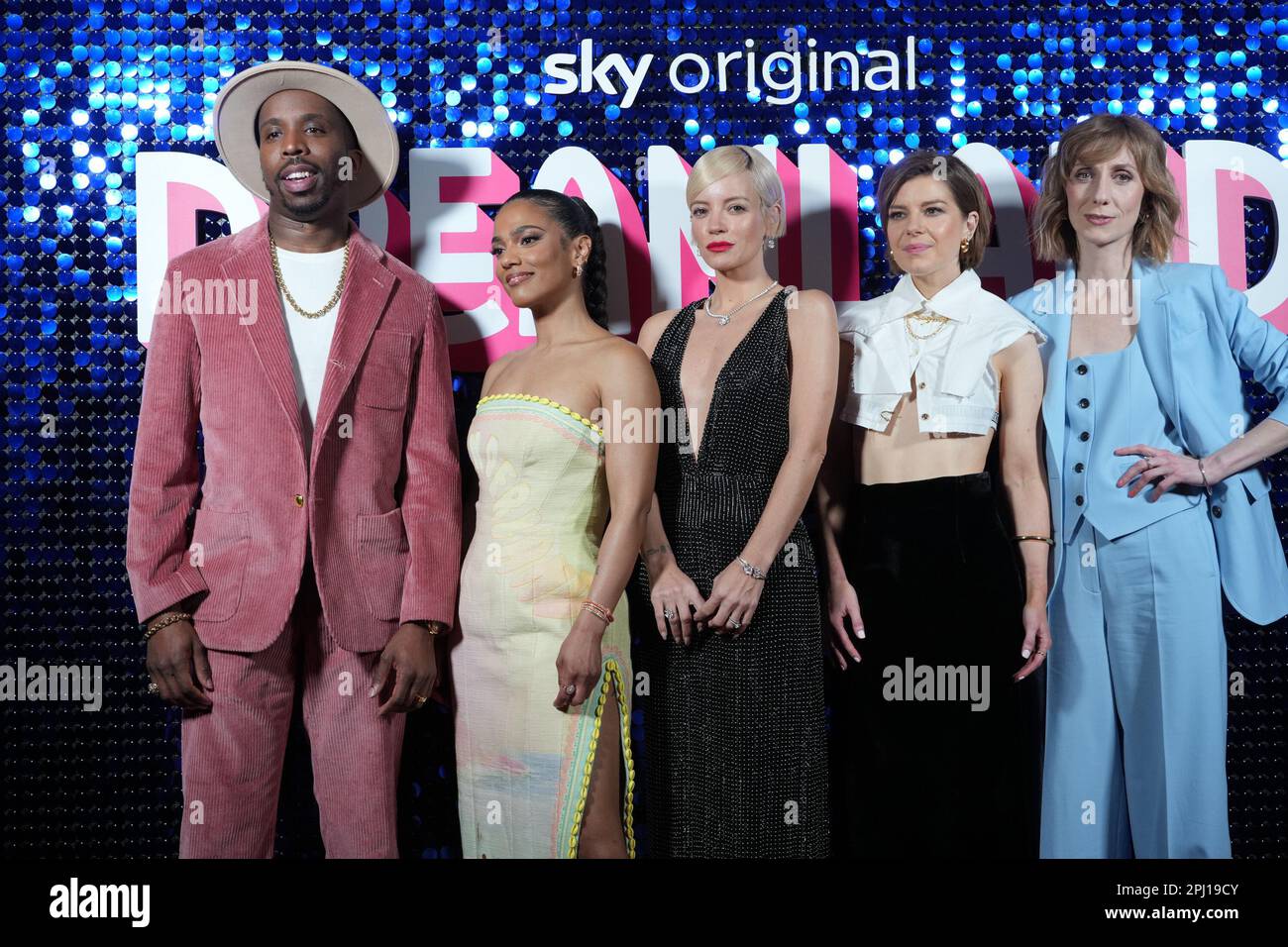 (left to right) Kiell Smith-Bynoe, Freema Agyeman, Lily Allen, Aimee ...