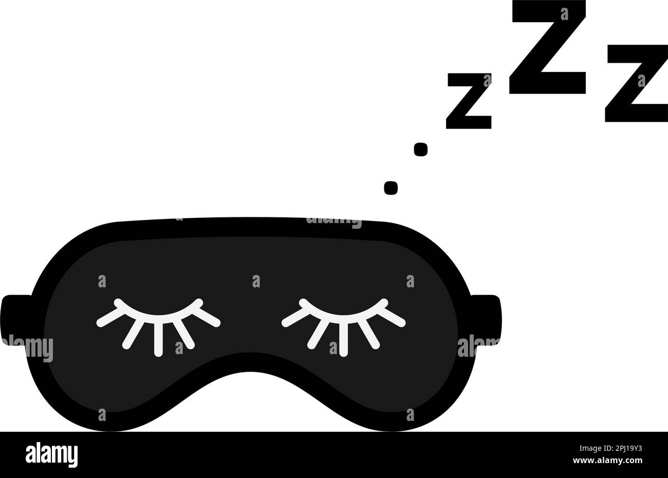 Zzz sleep snore with eye mask vector icon Stock Vector Image & Art - Alamy