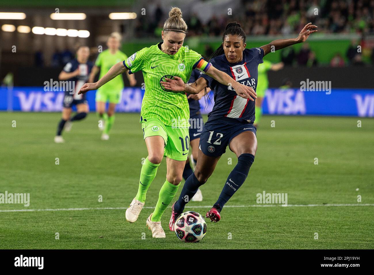 Wolfsburg, Germany. 30th Mar, 2023. Soccer, Women: Champions League ...