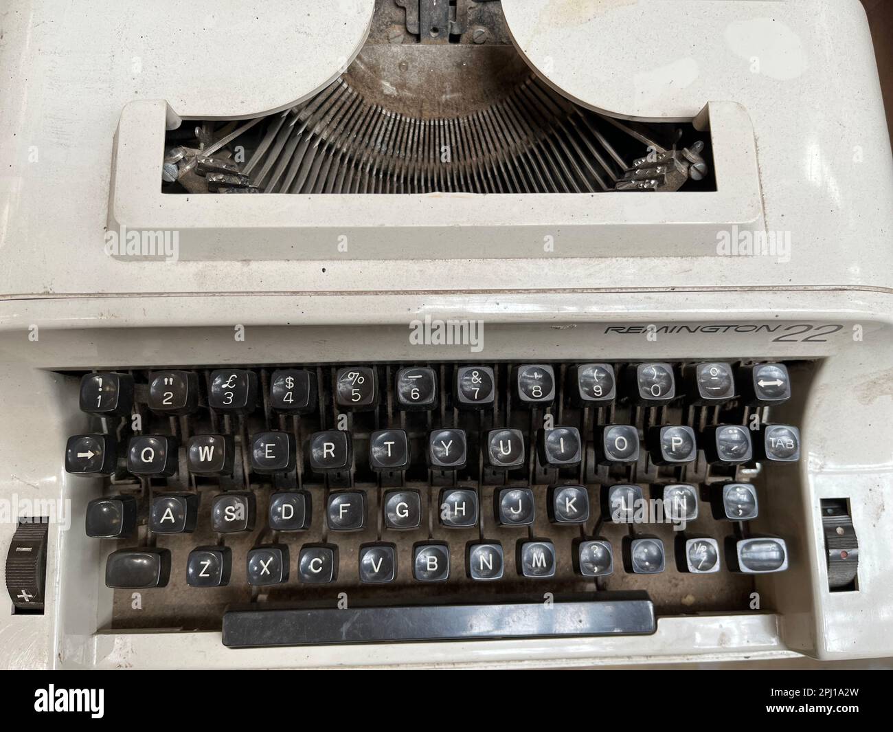 detail of an old typewriter Stock Photo - Alamy