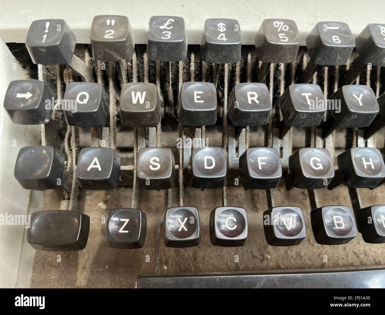 detail of an old typewriter Stock Photo - Alamy