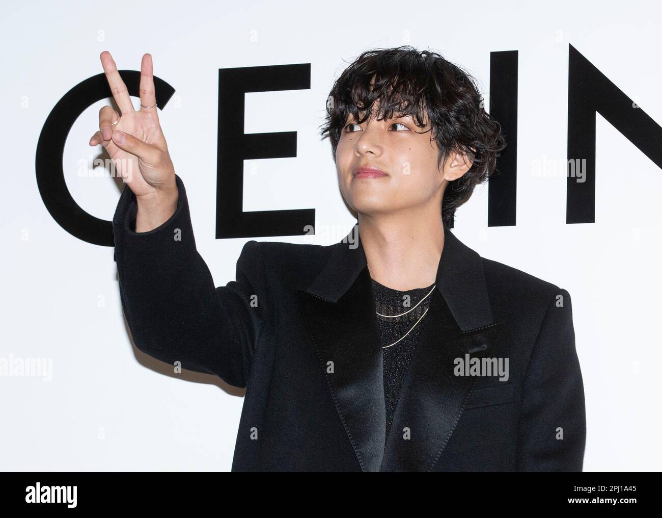 Seoul, South Korea. 30th Mar, 2023. South Korean singer V, member of ...