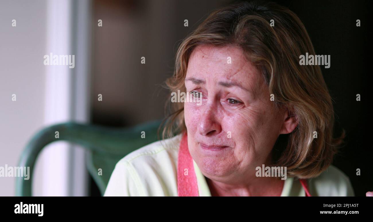 Older woman shock reaction with mood swings. Portrait of senior lady ...