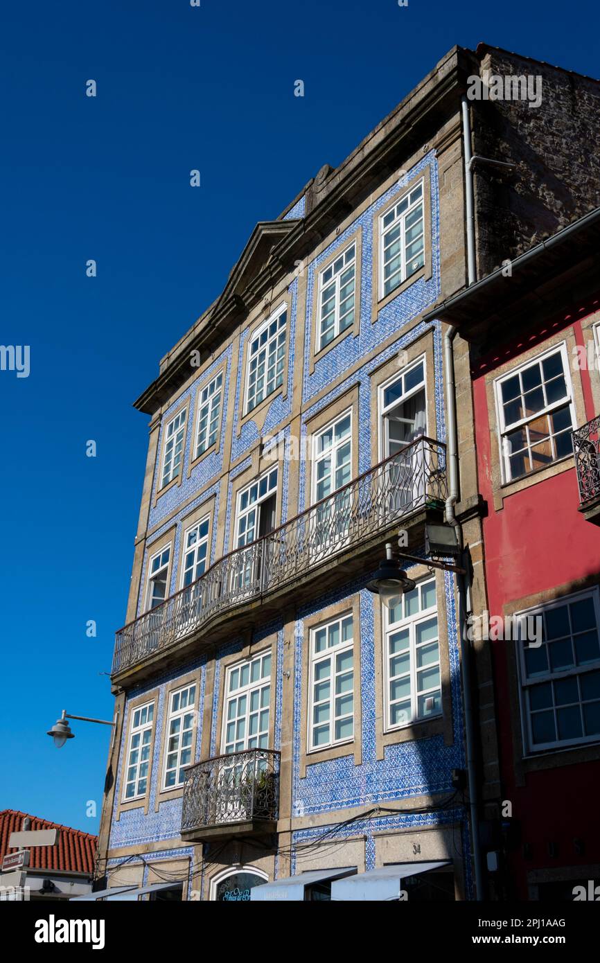 Braga, Portugal. February 11, 2023. Old typical portuguese building ...