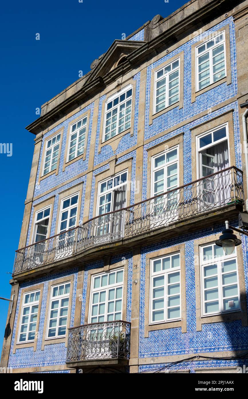 Braga, Portugal. February 11, 2023. Old typical portuguese building ...