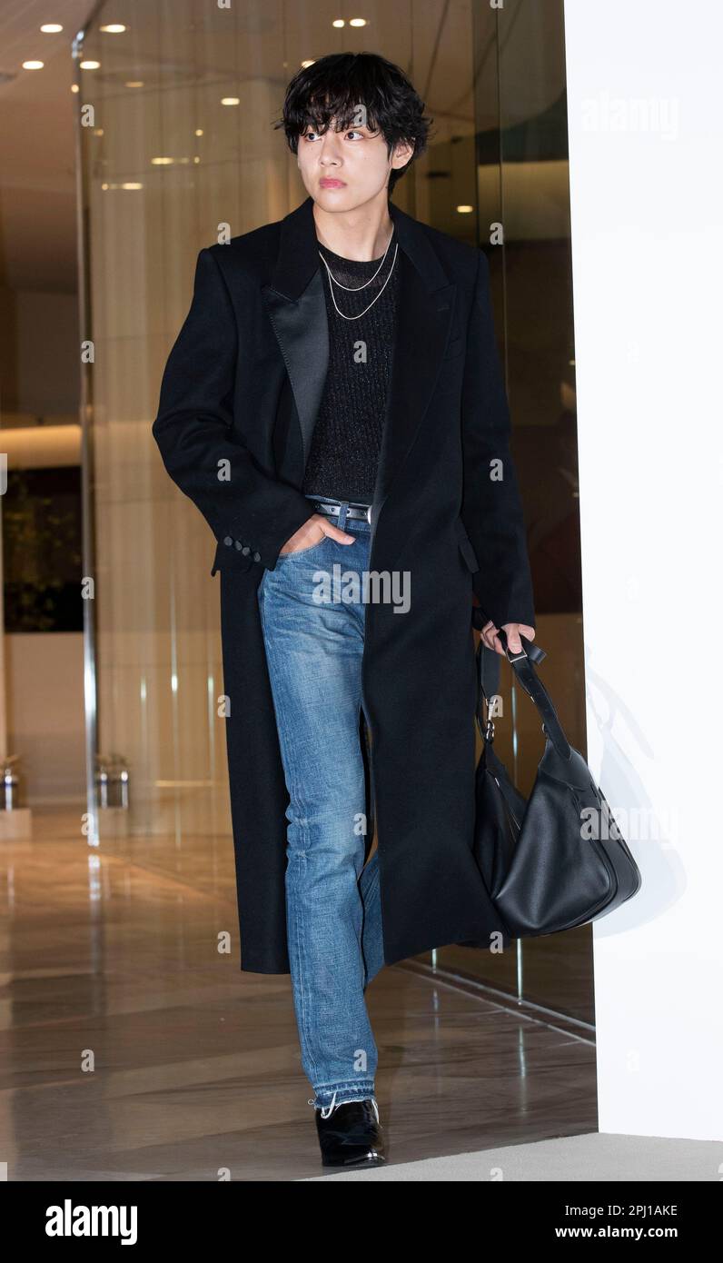 Seoul, South Korea. 30th Mar, 2023. South Korean singer V, member of ...