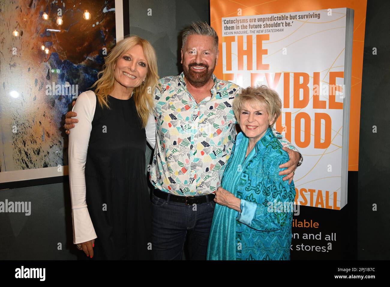 EDITORIAL USE ONLY (Left to Right) Gaby Roslin, James Burstall, and ...