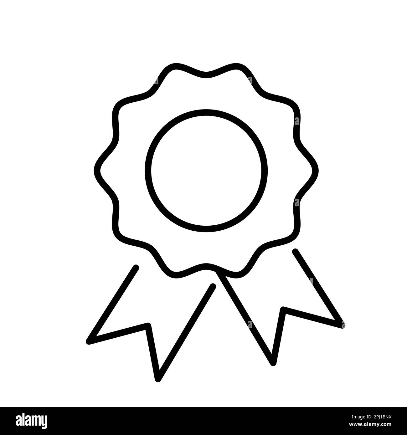 Award Medal Winner Line Icon Design Can Use For Web And Mobile App Vector Illustration Stock